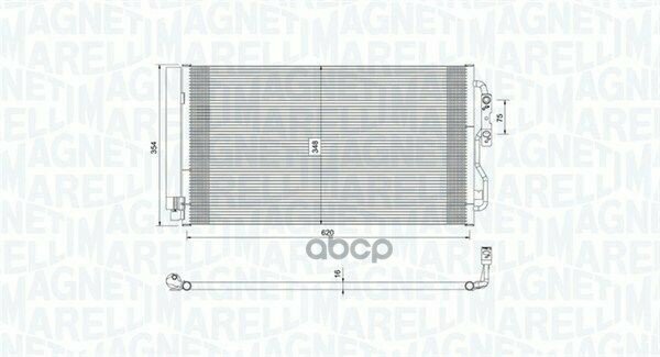 Радиатор кондиционера BMW F21, F22 MAGNETI MARELLI арт. 350203751000