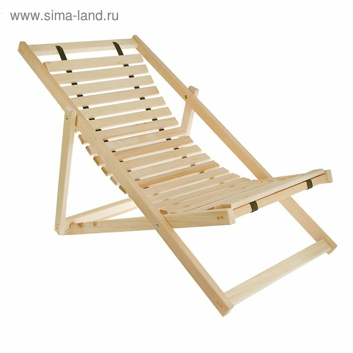 Шезлонг гибкий складной, 60×118×75см, из липы, "Добропаровъ", 1177041