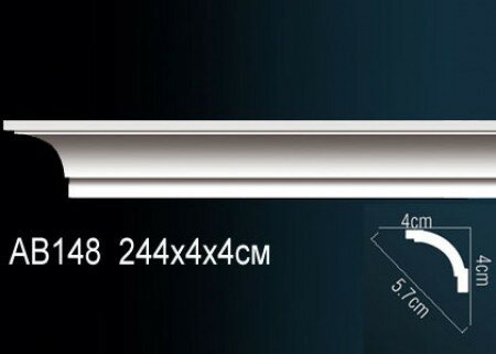 Карниз Потолочный Perfect AB148 Д240xШ4xВ4 см /Перфект.