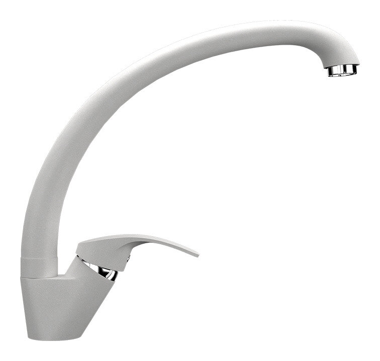 Смеситель для кухни Ulgran U-007, латунь, цвет Молоко