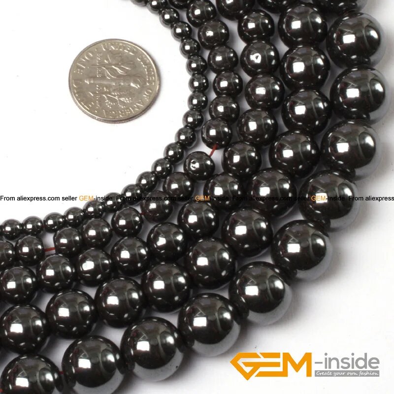 Магнитные бусины из гематита GEM-inside G7939 8mm (approx47pcs)