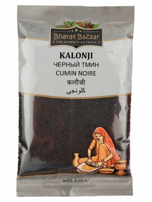 KALONJI Bharat Bazaar (Калонджи Семена (Черный Тмин), Бхарат Базар), 100 г.