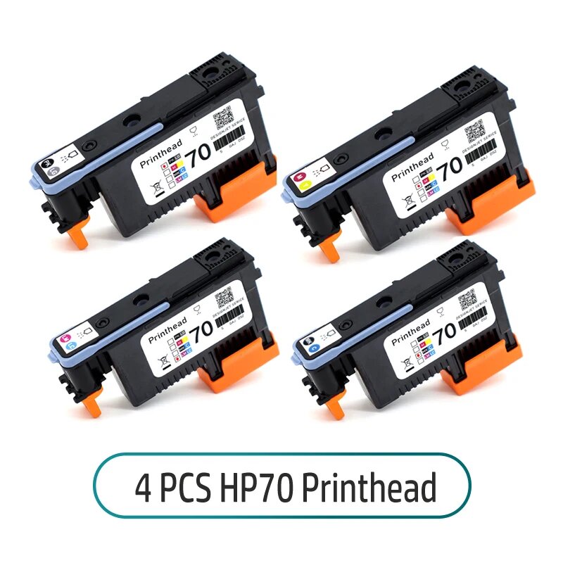 Печатающая головка HP 70 для HP Designet Z2100 Z3100 Z3200 Z5200 Z5400 1 SET (4 PCS)