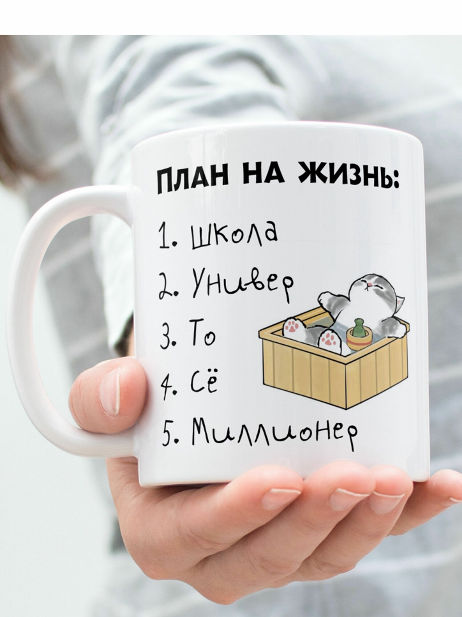 Кружка "Котик планы"