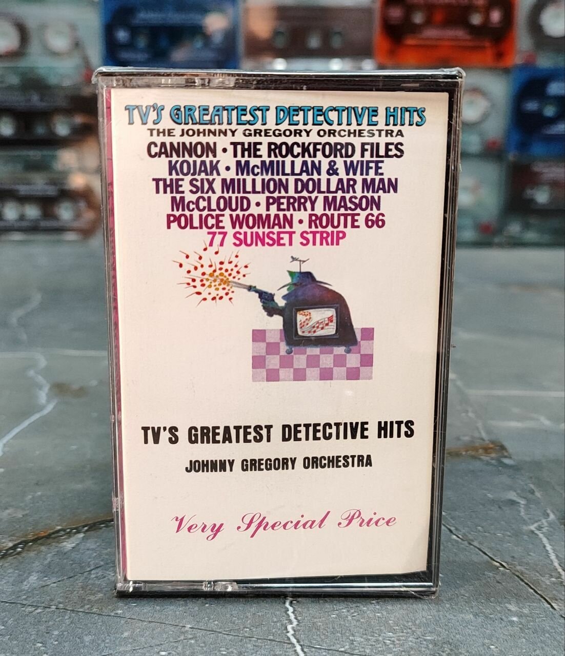 The Johnny Gregory Orchestra TV's Greatest Detective Hits, кассета, аудиокассета (МС), USA, 1986