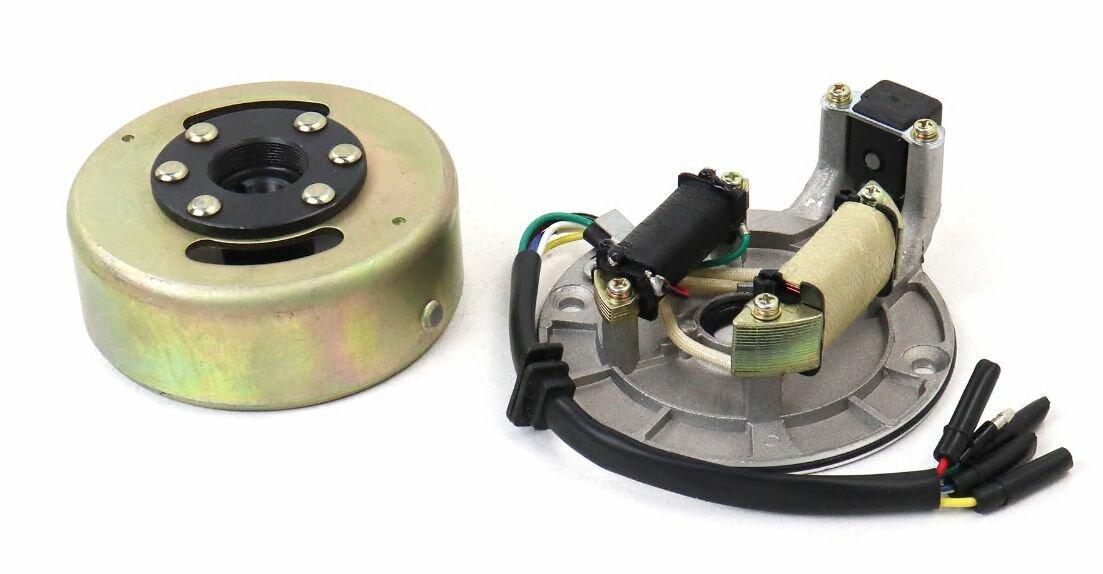 Зажигание Альфа, Delta в сб. с махов.(генер-р)(2 катушки, разъёмы:1+1+1+1+1)(для безэлектрост. двигат.)