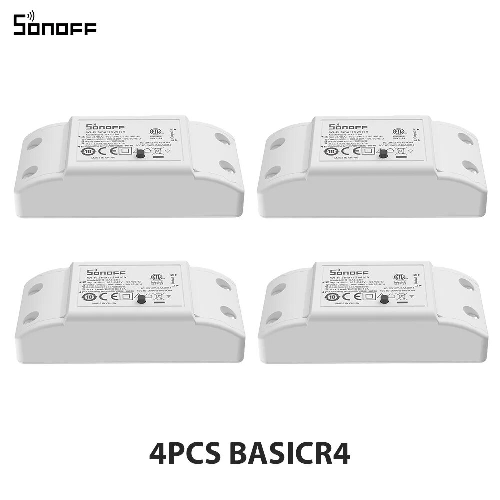 SONOFF BASICR4 Wi-Fi умный переключатель 4PCS BASICR4