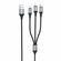 USB дата кабель Lightning+Micro+Type-C, X102, HOCO, черный