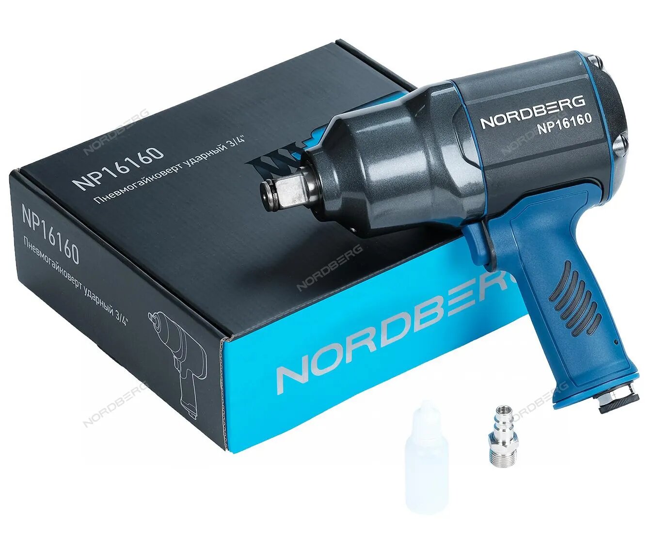 NP16160 Пневмогайковерт ударный 3/4", 2000Нм NORDBERG NP16160