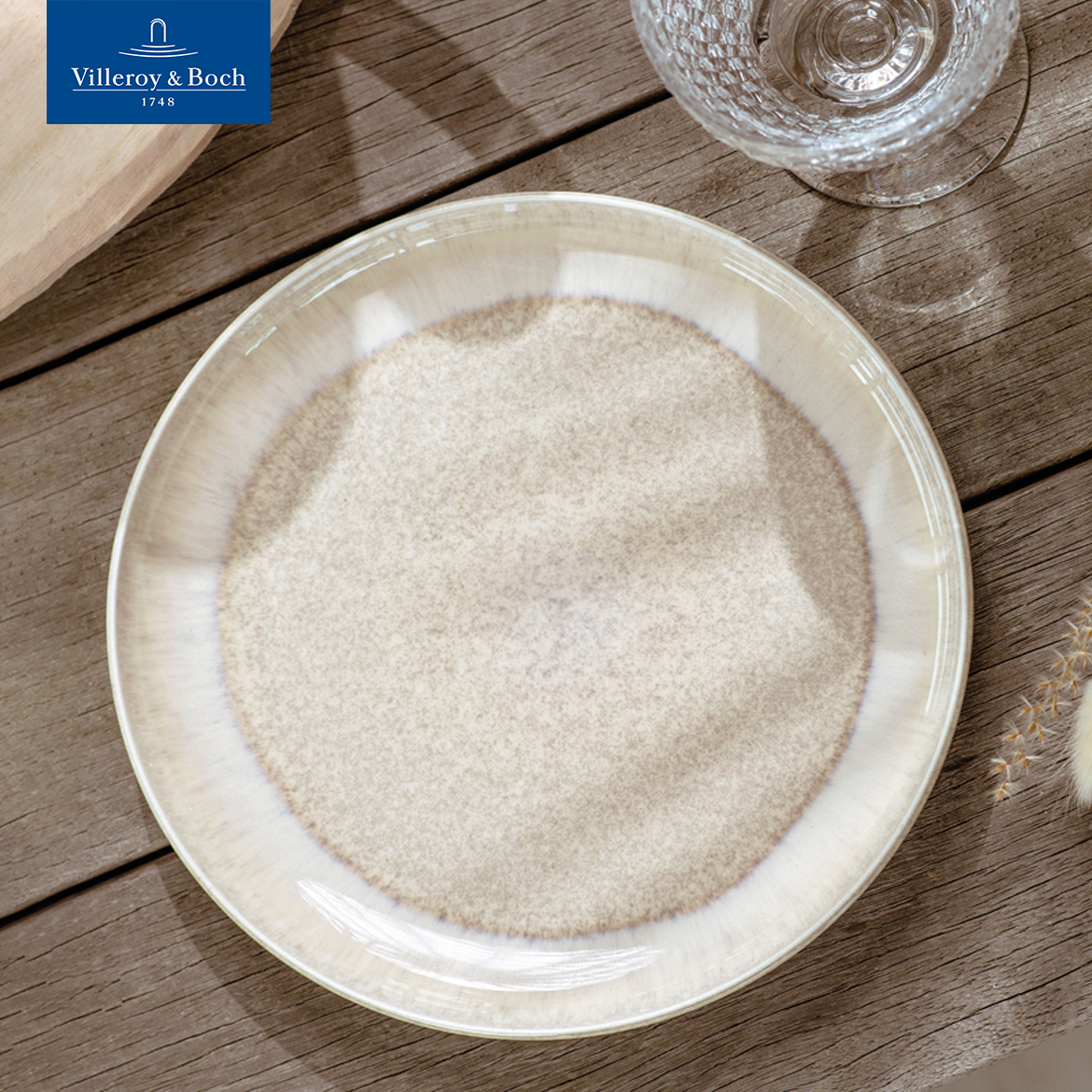 Салатная тарелка 24см, Perlemor Sand, like. by Villeroy & Boch, Премиум-Фарфор