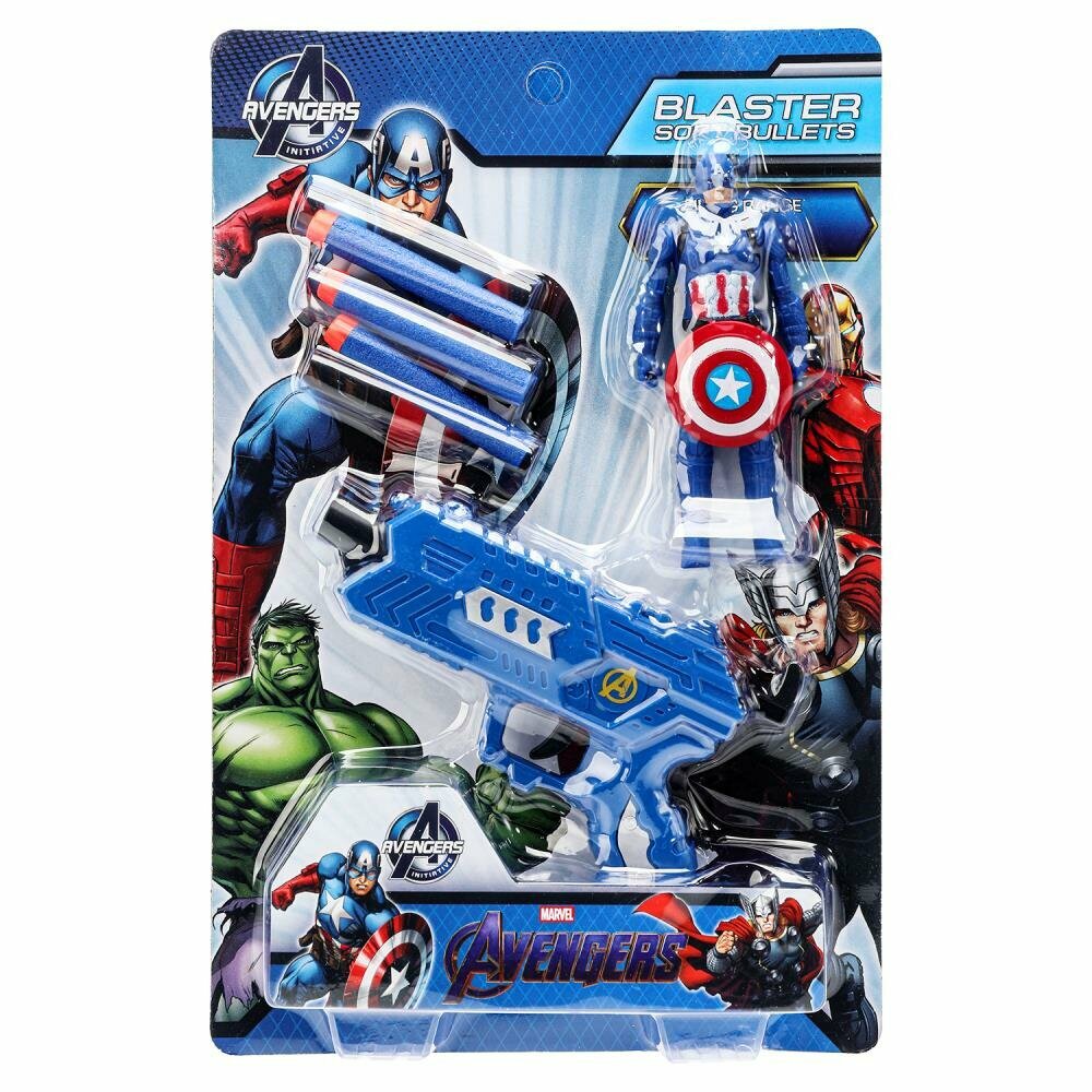 Бластер с мягкими пулями, фигурка Команда мтителей 2403L0070-R