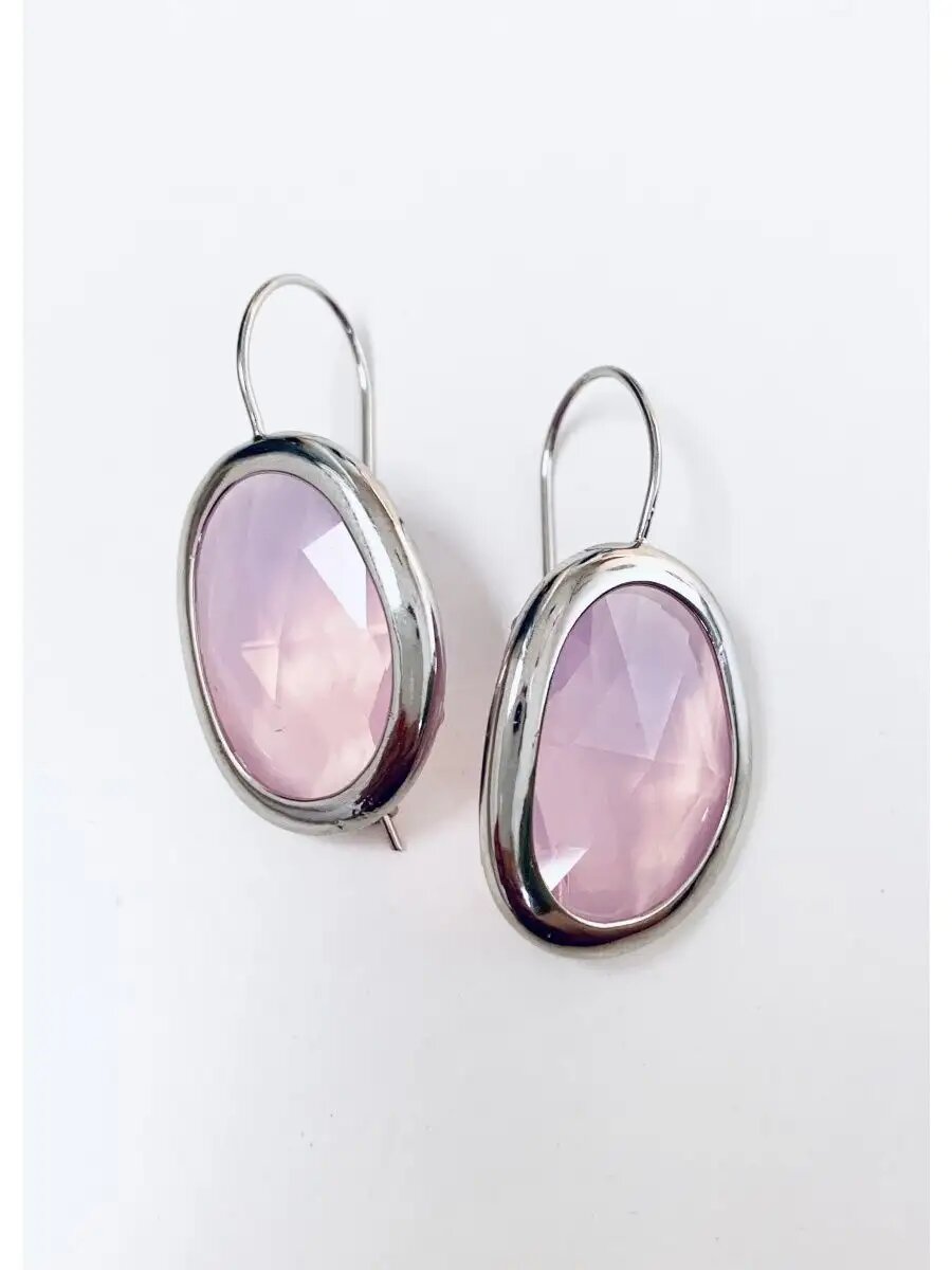 Серьги, фианит, кристалл, циркон