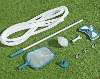 Набор для чистки бассейна Bestway 58234, вакуумный очиститель, сачок, ручка 279 см, шланг 7.5 м