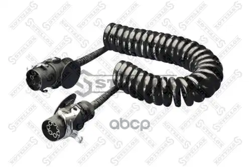 Кабель спиральный! EBS 7/7 полюсов, пласт, с 2 штекерами 24V, L=4500max, ISO4091.6722.7638 Stellox арт. 8801602SX