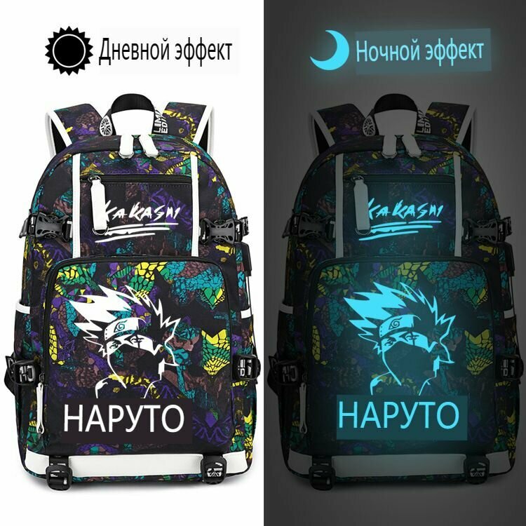 Аниме Рюкзак Наруто / NARUTO унисекс Арт подростковый школьный