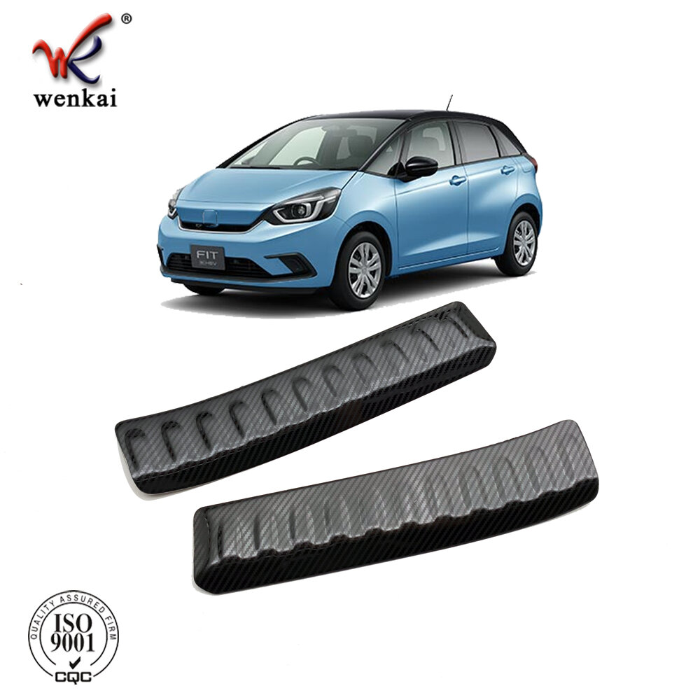 Накладка на Задний Бампер Honda Fit Gr 2020-2021, Нержавеющая Сталь, Цвет - Черный арт. 34253black