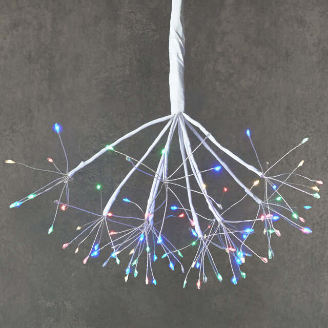 Светодиодное украшение Одуванчик Регардо 20 см, 80 разноцветных LED ламп с мерцанием, IP44, Edelman, 1068488