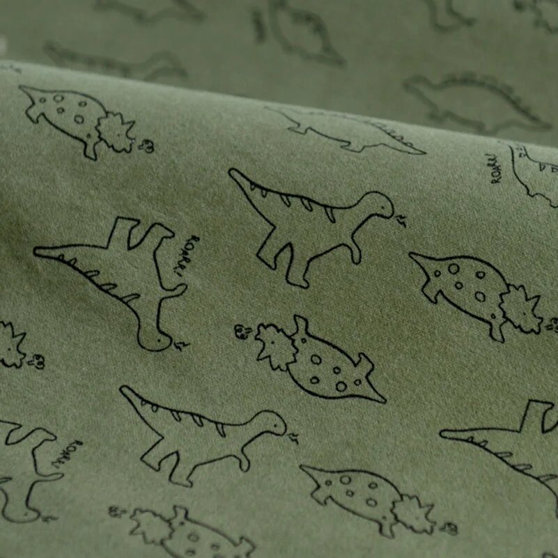 Хлопковая фланелевая ткань FABRICONFIRE для пошива детской одежды 0,5 м Army Green