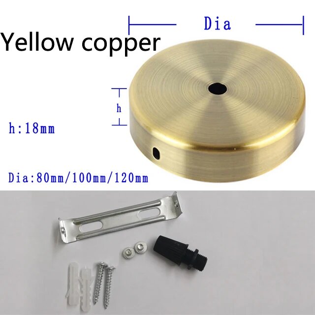 Основание светильника Yellow copper 12cm