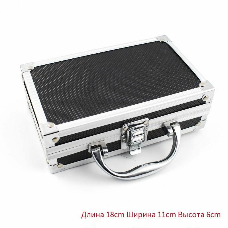 Шкатулка для денег D316, металлическая, оливково-белого цвета, 6x11x18см