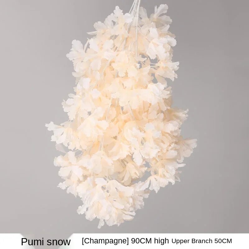 Искусственные цветы вишни шелк Белый, Normal A