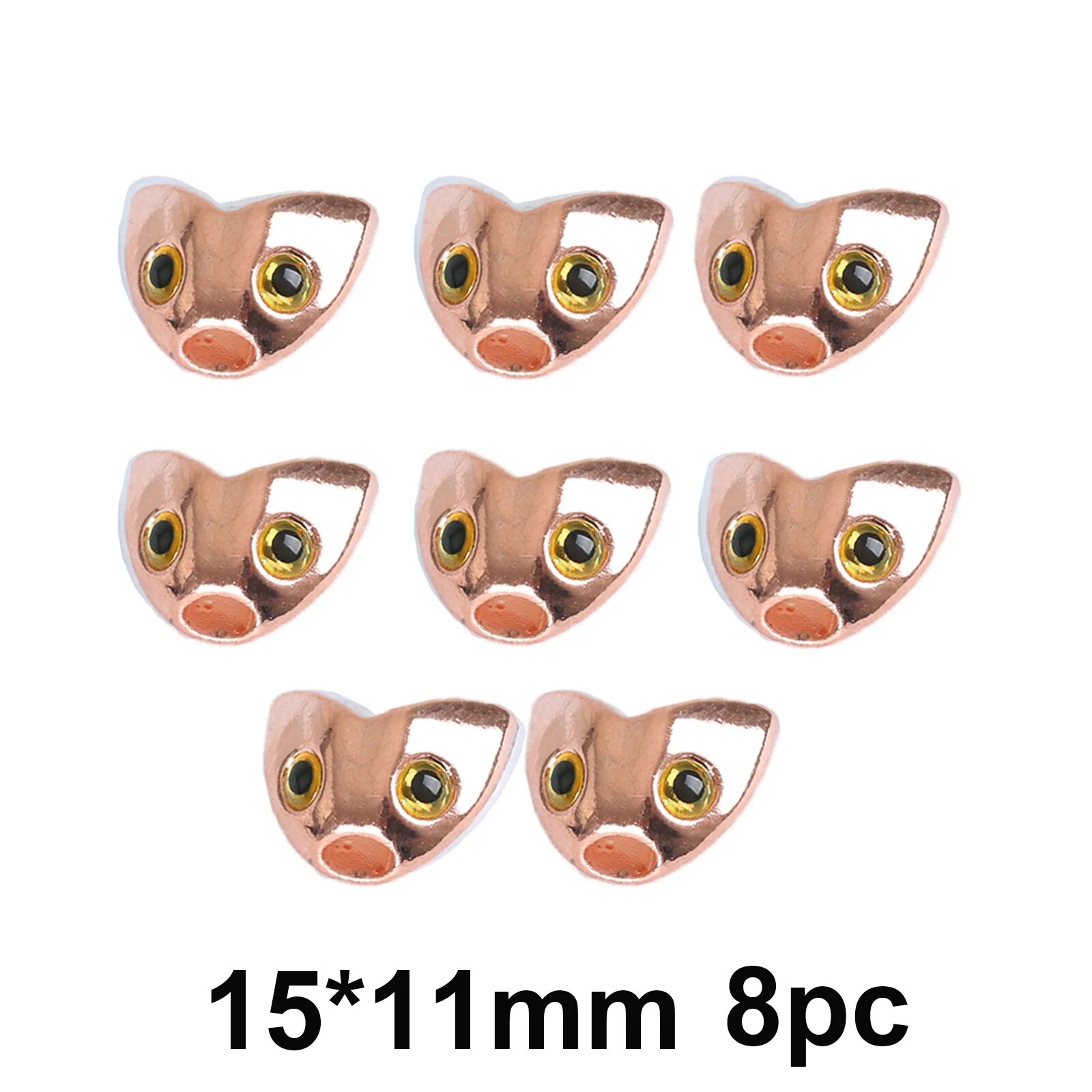 Бусины для рыбалки Maximumcatch, 8 шт, 15*11mm, медь