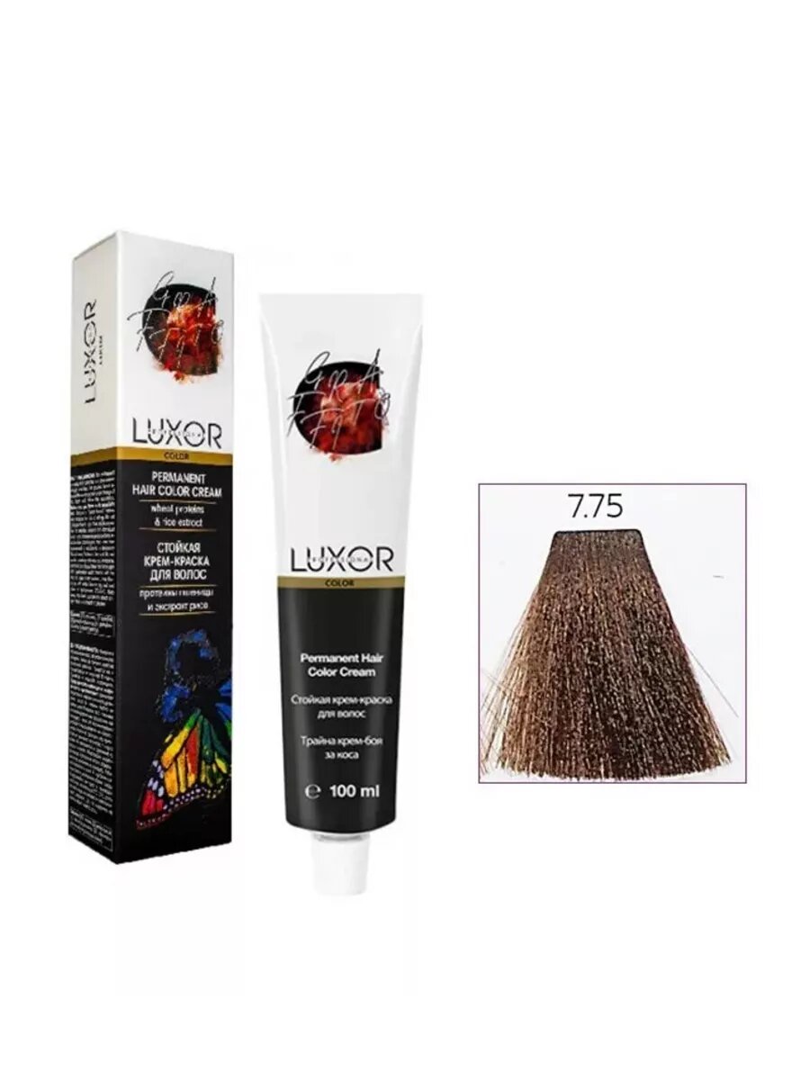 Профессиональная крем-краска для волос Luxor Professional 7.75 100 мл