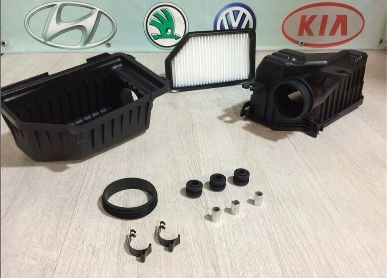 Корпус воздушного фильтра оригинальный с фильтром комплект Солярис Рио 3 Solaris Rio 2011-2017