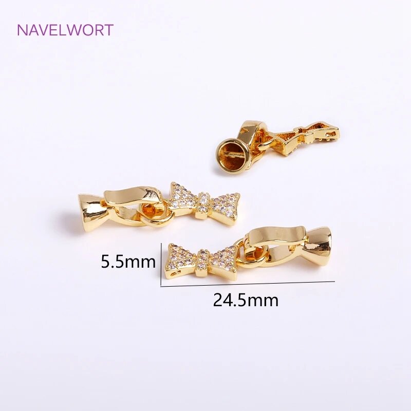 Замочки для украшений NAVELWORT, 18K gold plated