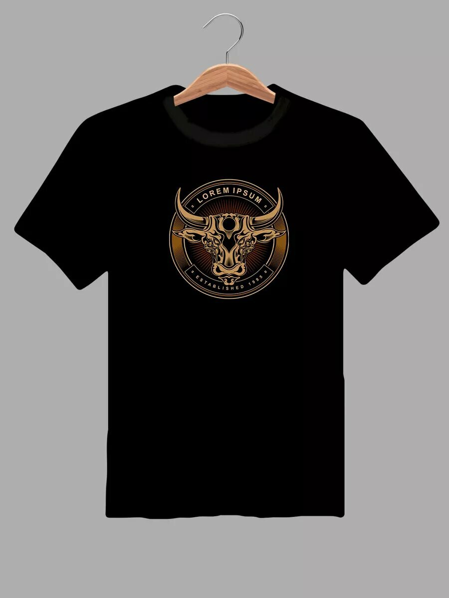 Футболка бык эмблема