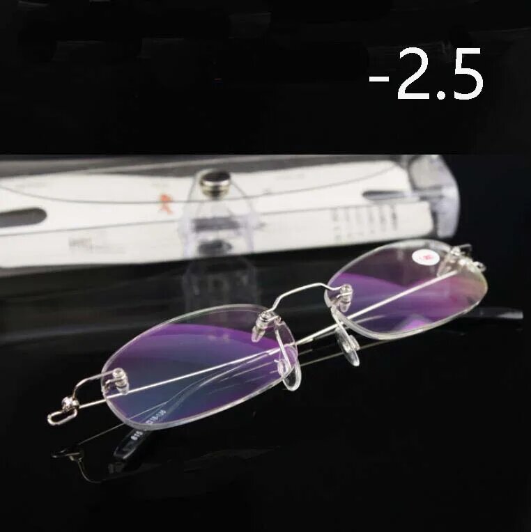 Очки для зрения -2.5, металлические, Myopia 250