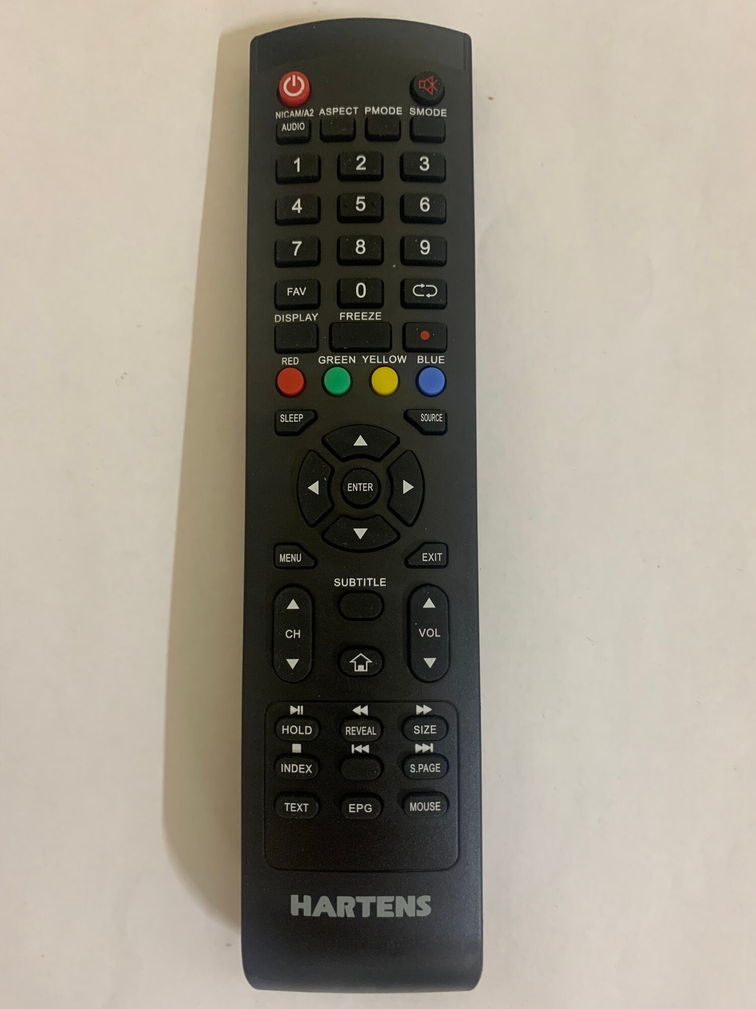 Hartens YS52D-C (Telefunken YS52D-A, Bq Y72-C HOME Mouse) пульт оригинальный