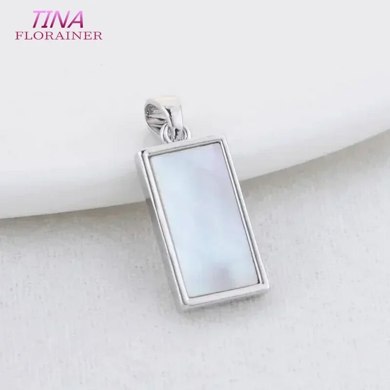 Подвеска серебряная с ракушкой, 4шт, Style19