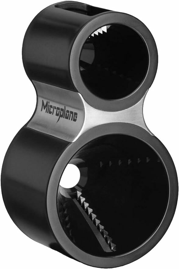 Овощерезка Microplane - 2 размера, нержавеющая сталь, со стальными лезвиями, черный, 48000E