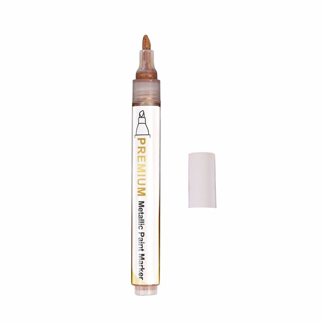 Металлические маркеры для рисования на камнях и черной бумаге