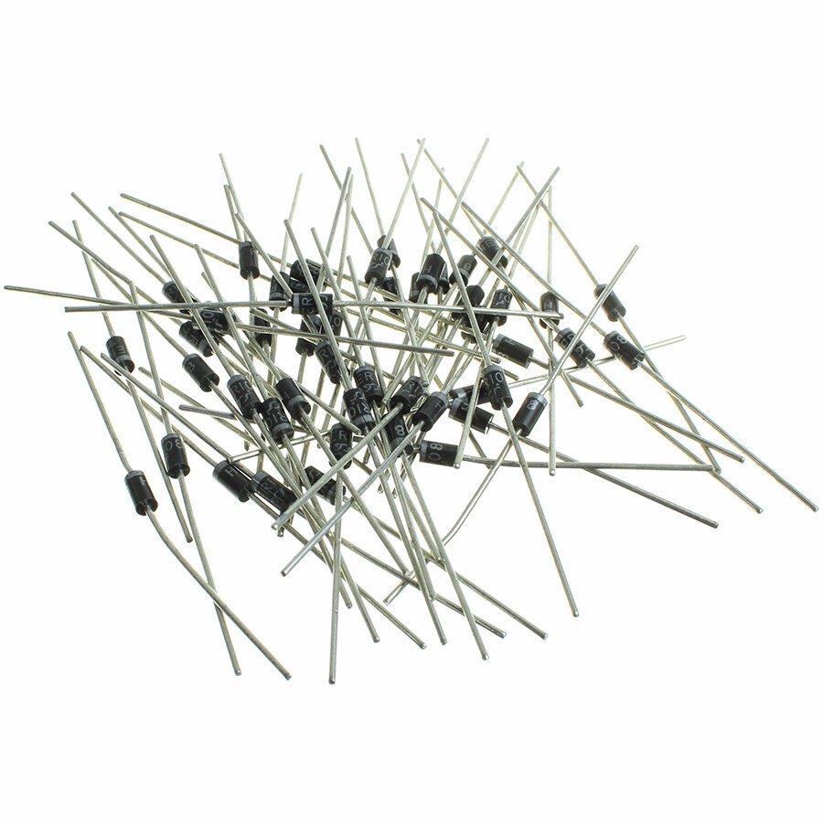 Диод 1А 1000В HER108 DO-41 YJ (упаковка 50шт)