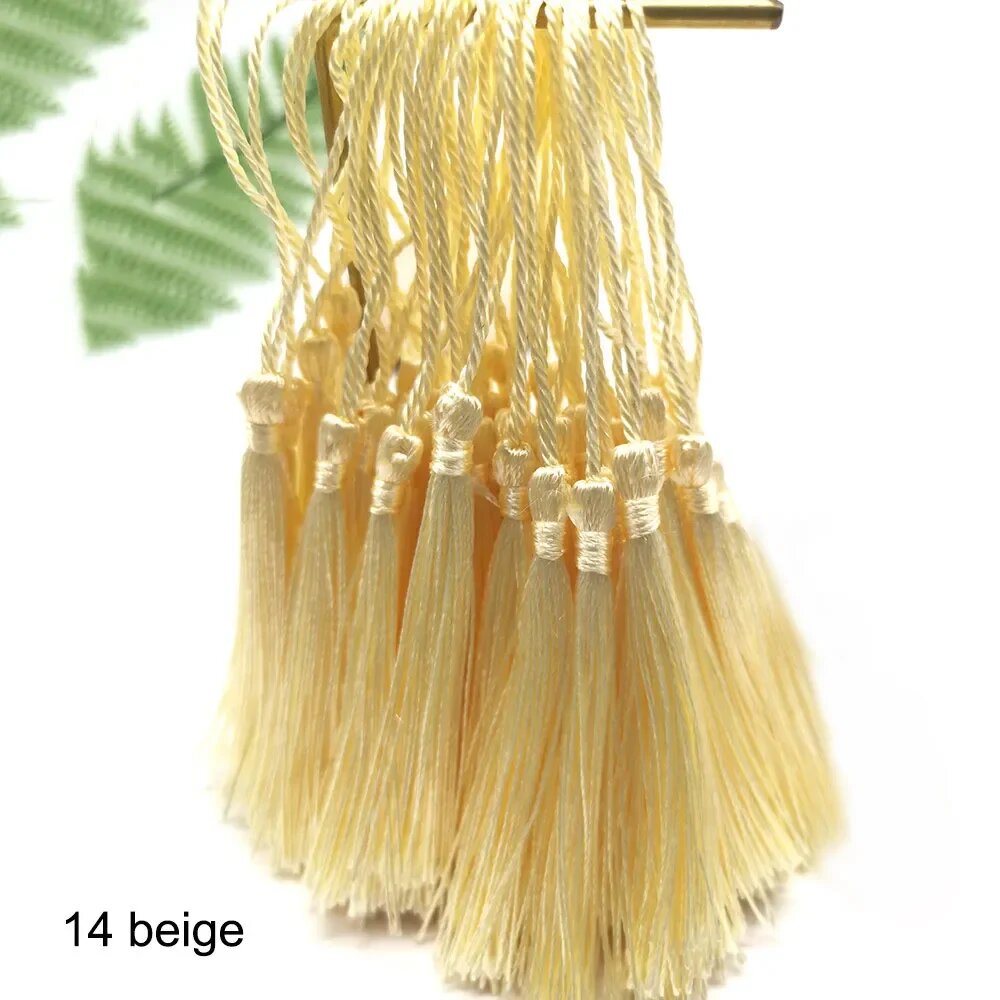 Мини-кисточки из полиэстера 20 шт. 14 beige