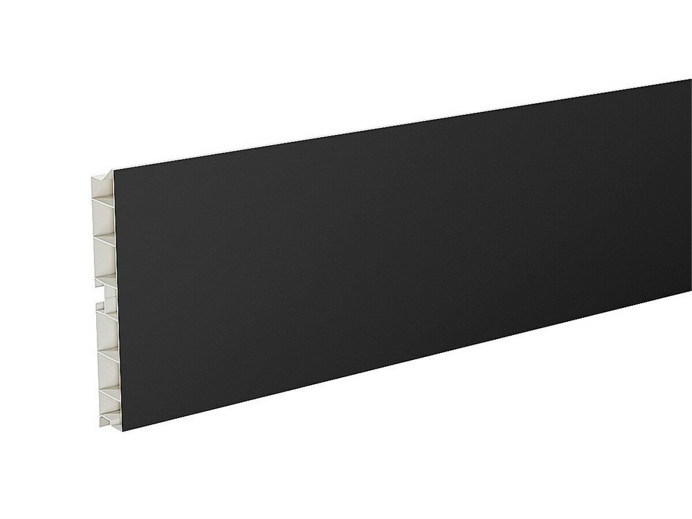 VVT Цоколь ПВХ, Пластик , Graphite , 95*4000*13 Graphite