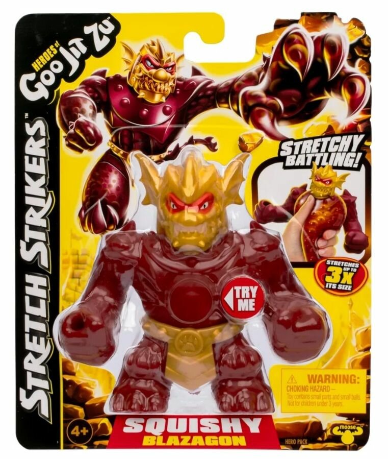 Фигурка-тянучка GooJitZu "Squishy Blazagon Stretch". Ориг. (Годжитсу Блазагон)