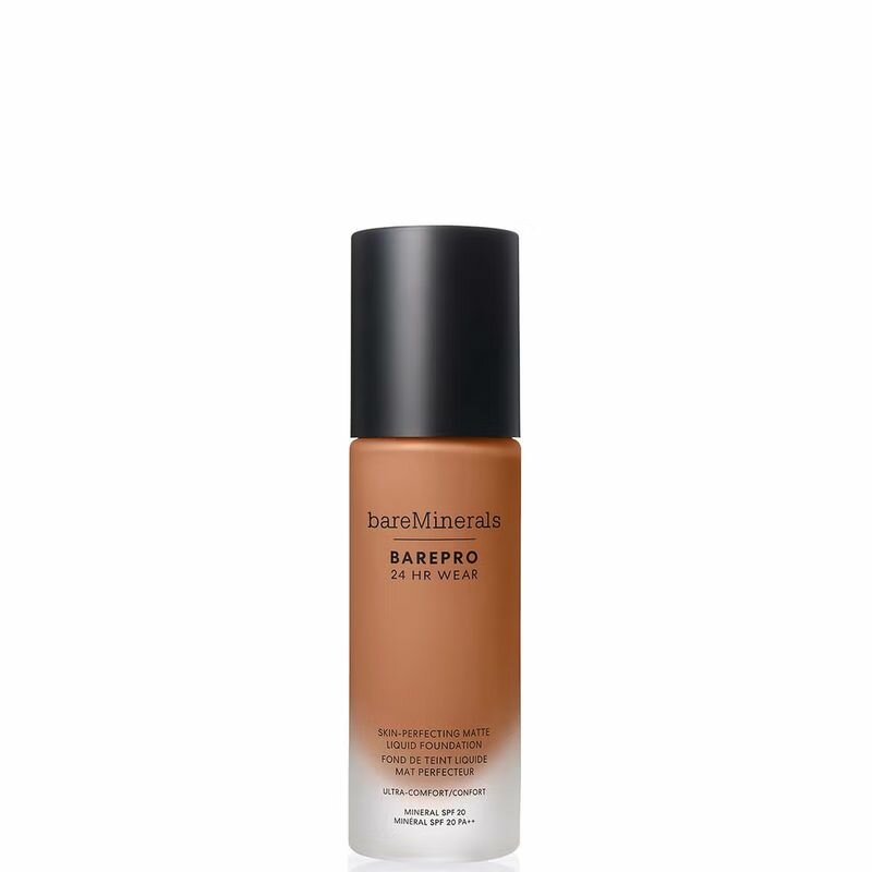 BareMinerals Жидкая тональная основа Barepro 24Hr Matte Comfort Mineral Spf20, 30 мл, Med. Deep 45 Neutral