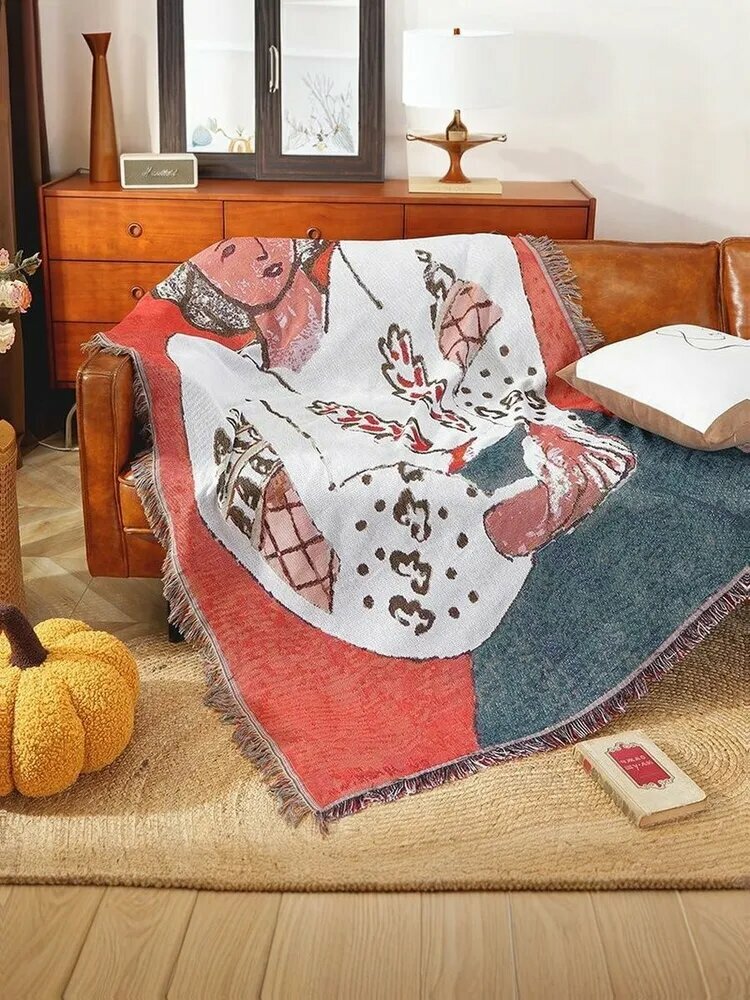 Плед-пончо , Полиэстер, 160 см х 130 см