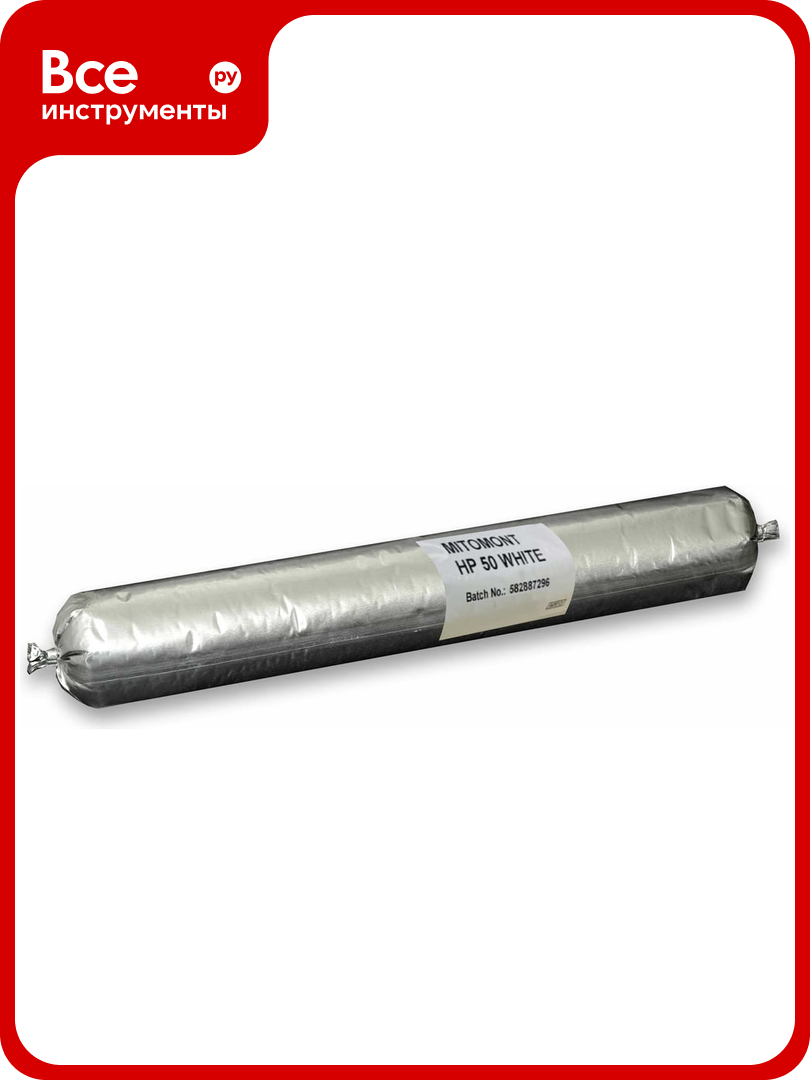 Для гидроизоляции МС полимерный Клей-герметик MITOL MITOMONT HP50 600 мл. черный, Шор, водоотвода