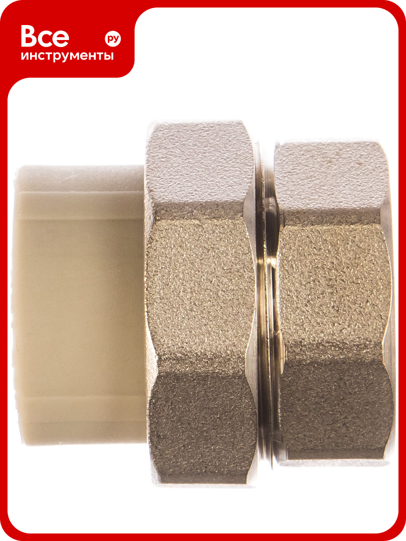 Комбинированная муфта VALFEX PP-R серая, разъем 32х1 1/4 дюйма ВР 10155132Г 127-0337