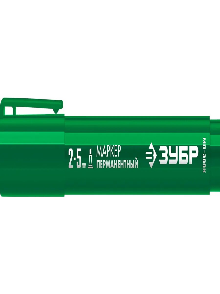 МП-300К зеленый, 2-5 мм, клиновидный перманентный маркер