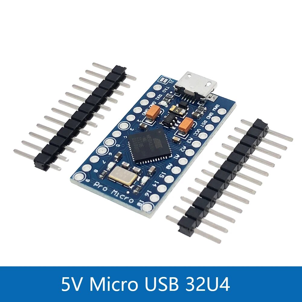 Плата ATmega32U4 3,3 В 8 МГц Pro Micro 5 в 16 МГц, модуль MINI/ MICRO/Type-C USB для контроллера Arduino/Leonardo, замена Pro
