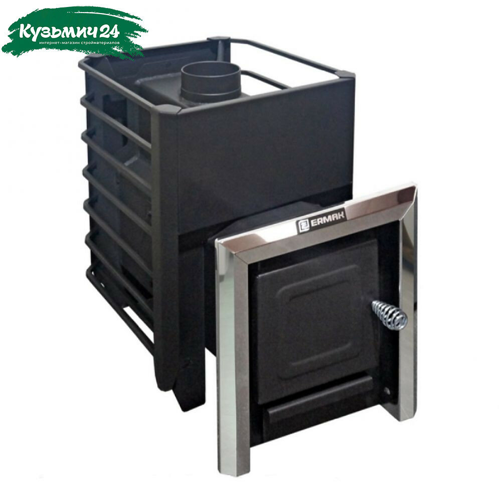 Печь для бани Ермак 12 сетка-классик, 12 кВт, d 115 мм, до 12 куб. м