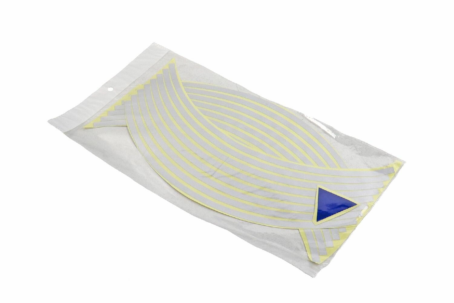 Наклейки на обод колеса (светоотражающие, на 2 колеса) серебристые 18"