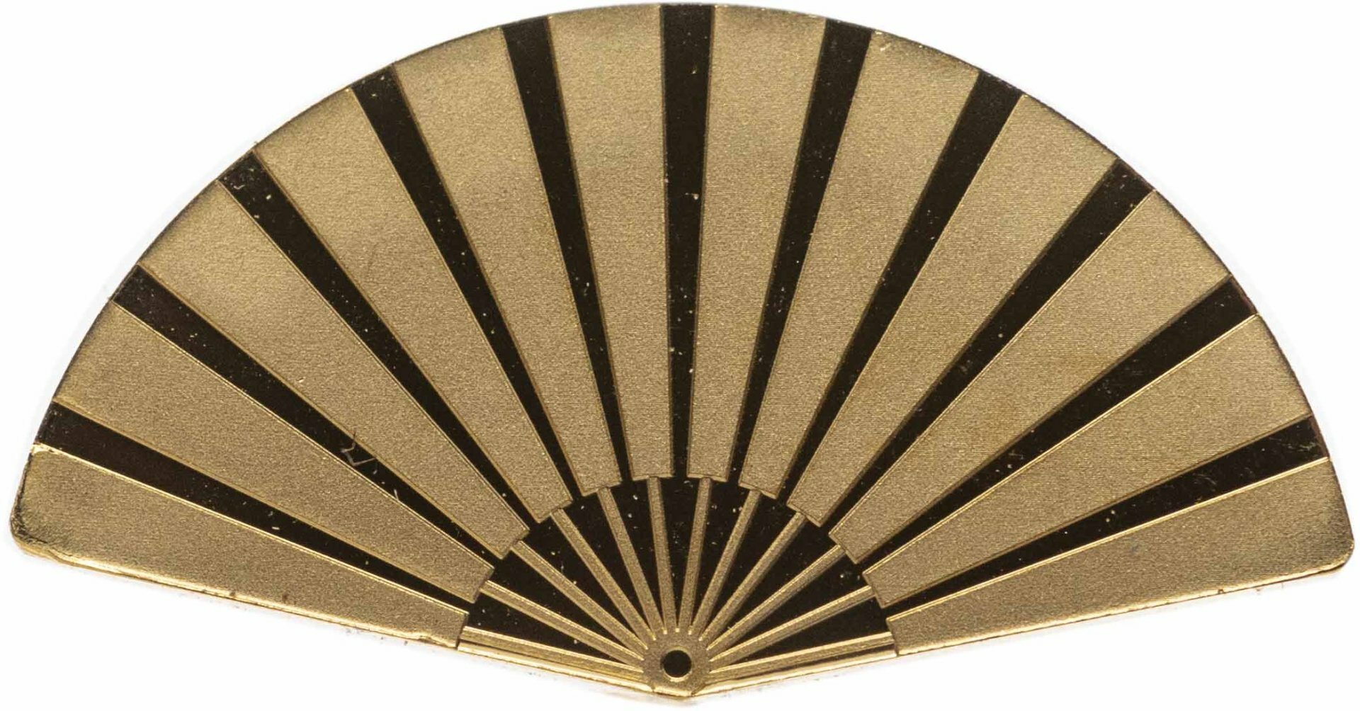 Палау 1 доллар 2023 "Азиатский веер" с сертификатом, Золото 999, в сохранности UNC