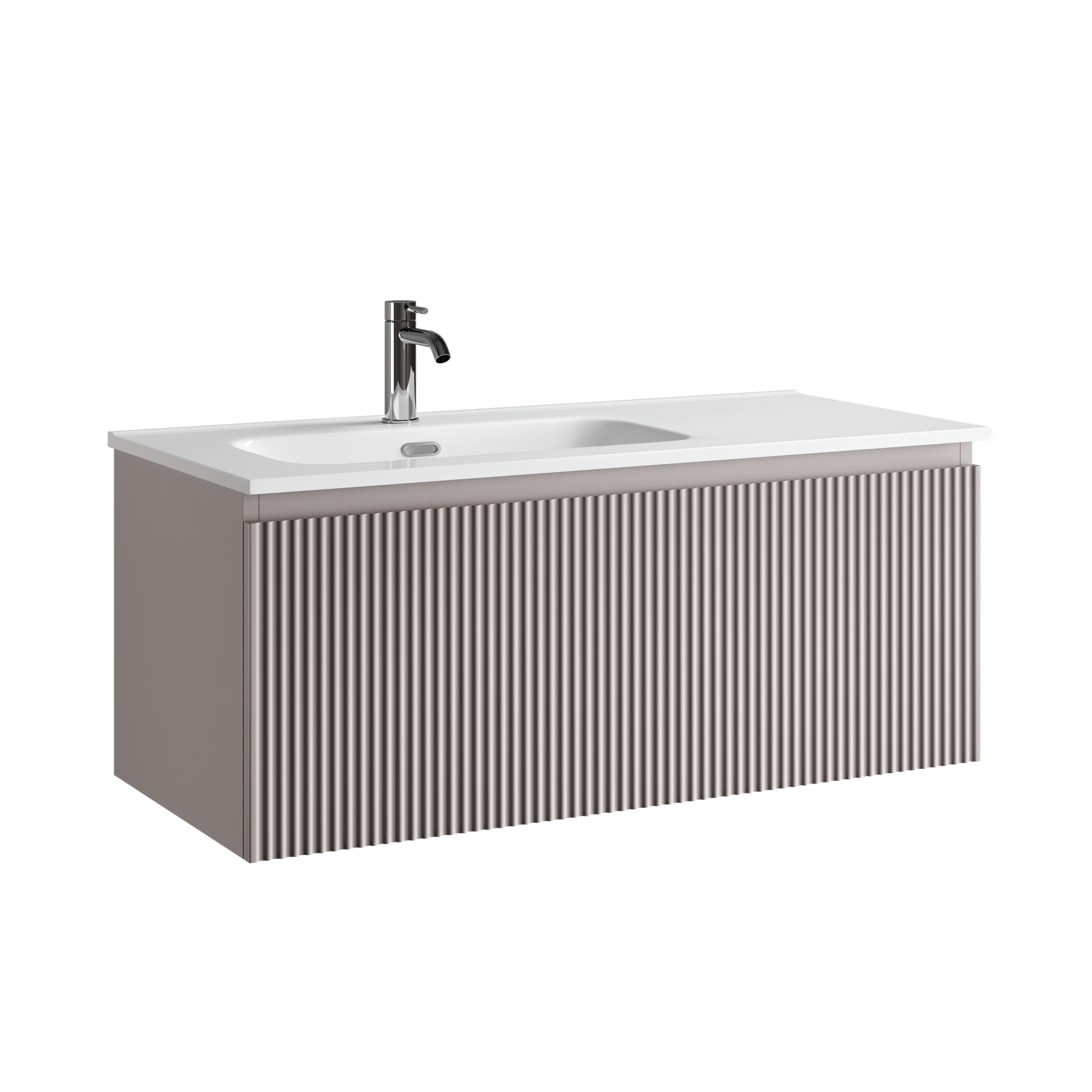 Тумба под раковину Sancos Snob R 1.0 100 L SNR1.0100LSM подвесная цвет Doha Soft