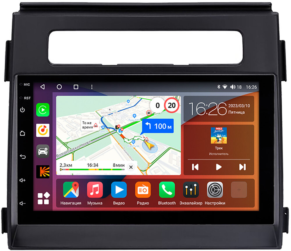 Штатная магнитола Kia Soul I 2011-2014 Canbox EVO 5821-RP-11-320-322 Android 14 (4G-SIM, 6/128, DSP, QLed, AI, 360) (173х98)